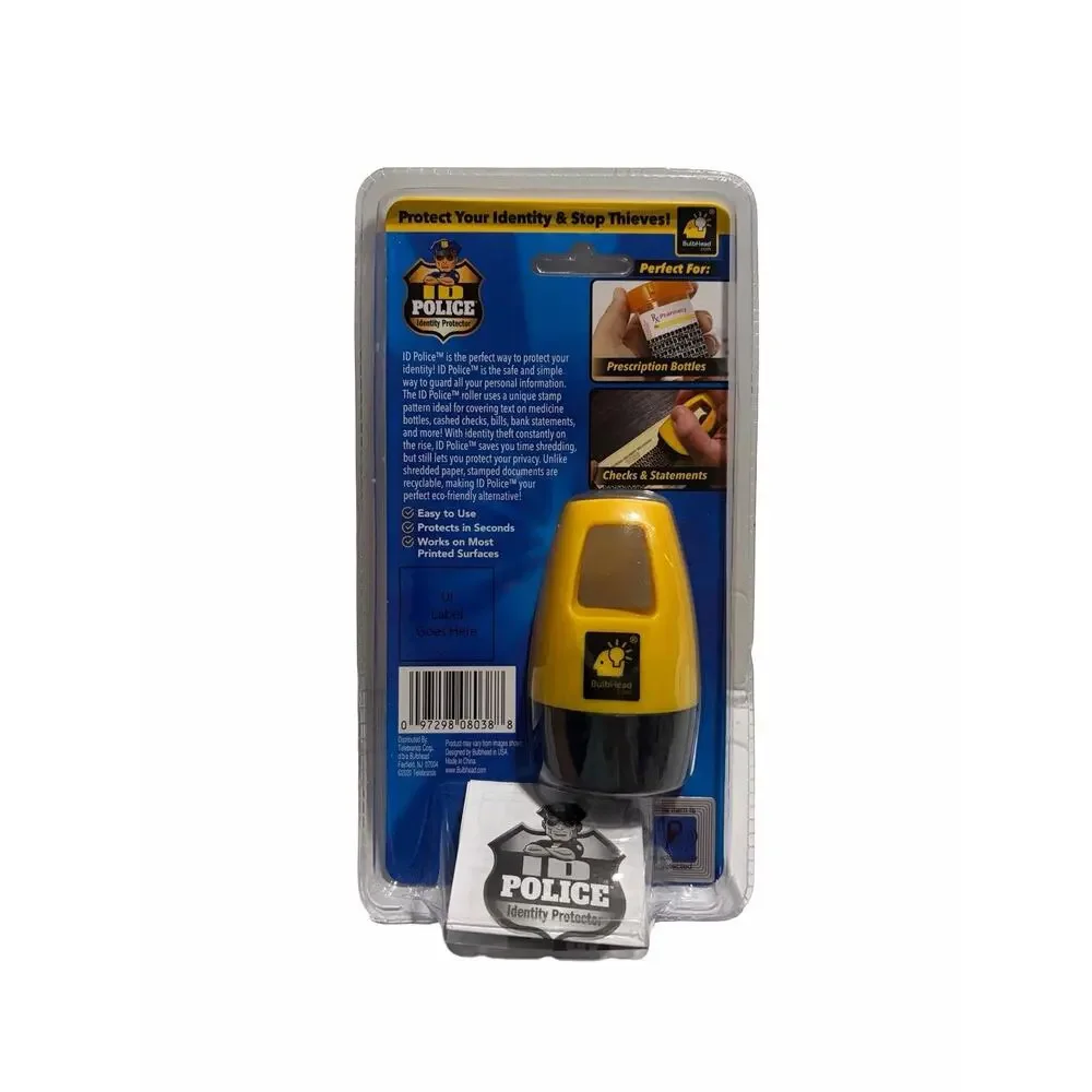 Bulbhead | Office | Id Police Identity Protector Stamp Roller Security ...